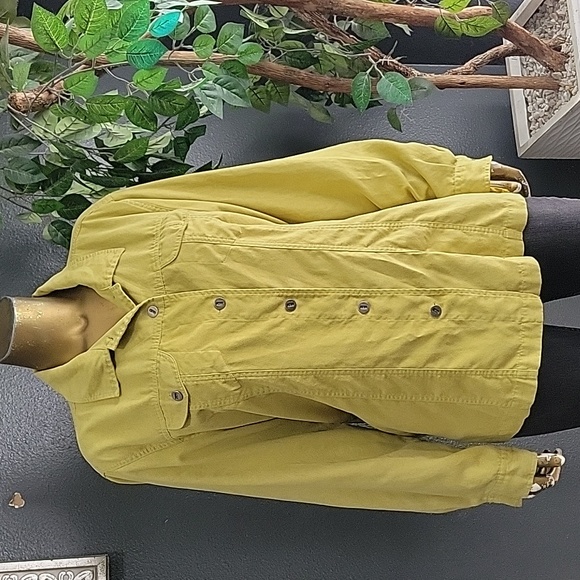 Chico's | Jackets & Coats | Vintage Chicos Lime Green Faux Suede Shacket Jacket Top Size M ...